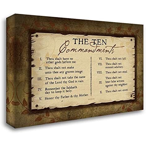 10 Commandments II Canvas Museum Art | Shopee Philippines