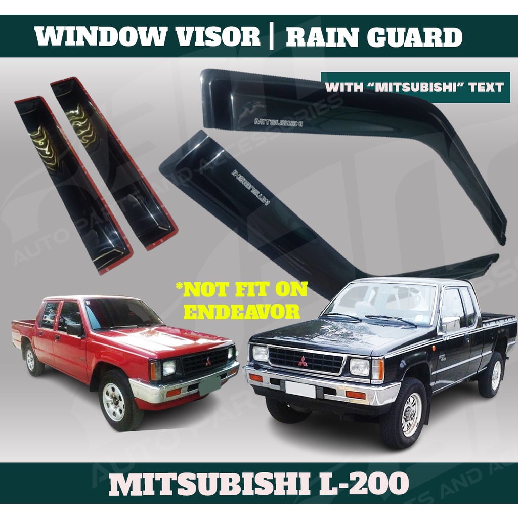 Mitsubishi L200 Rain Guard Door Visor | Shopee Philippines