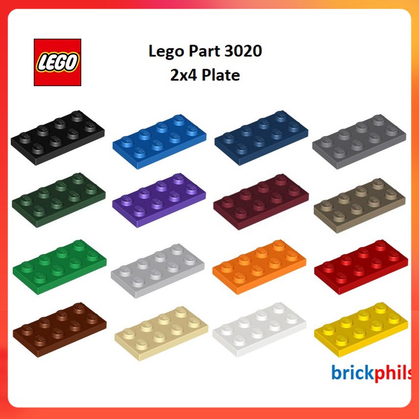 Lego Part 3020 2x4 Plate (5pcs per Lot) | Shopee Philippines
