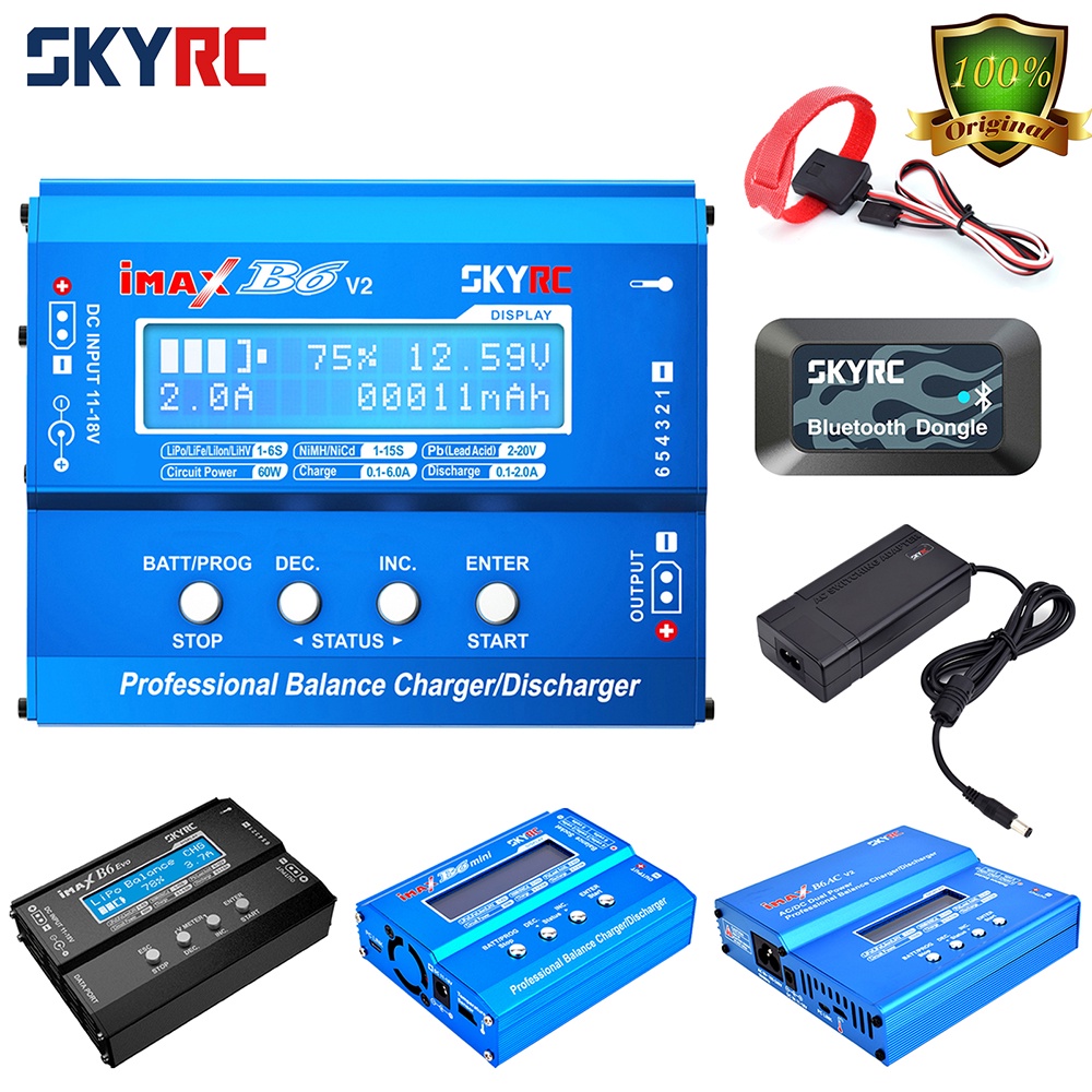 SKYRC IMAX B6 EVO B6 V2 B6 Mini B6AC V2 LiPo Battery Balance Charger ...