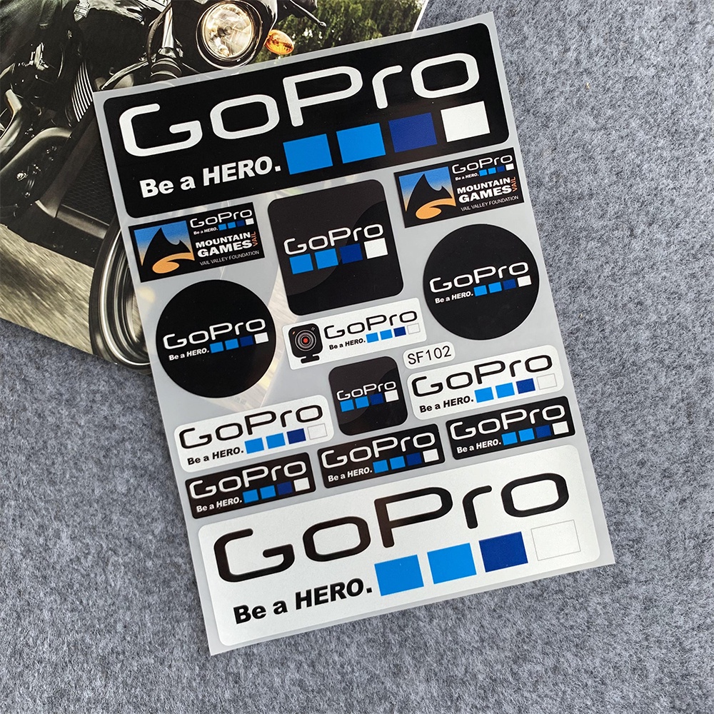 Gopro HERO Reflective Waterproof Stickers Motorcycle Motorbike ...