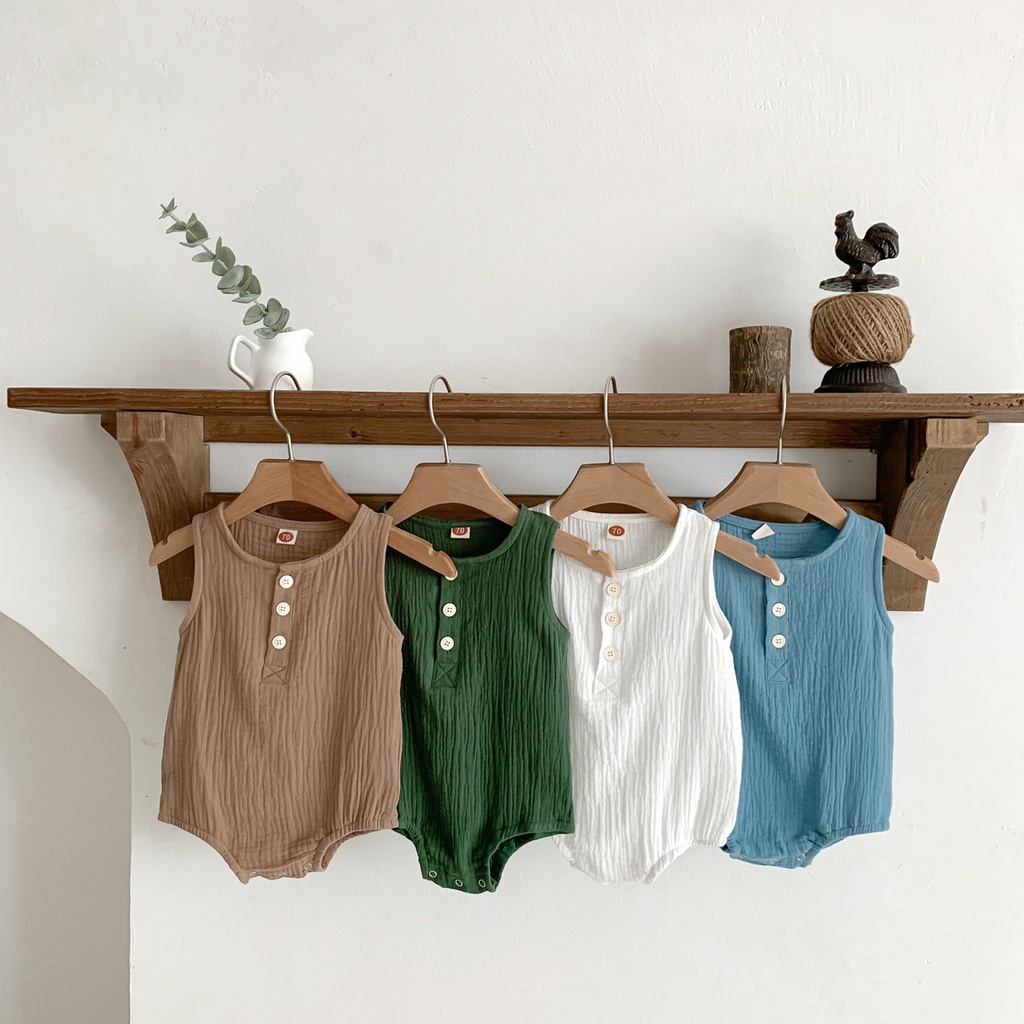 Baby Sando Onesies for Newborn Pure Romper Sleeveless Onesies for Baby ...