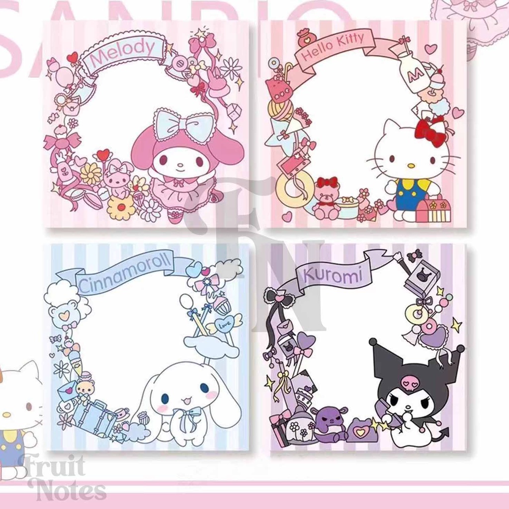 SN332 50 sheets Sanrio Theme Notepad | Shopee Philippines