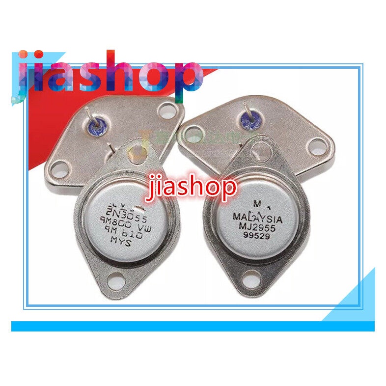 4pcs Original 2N3055 MJ2955 TO-3P high power transistor power amplifier ...
