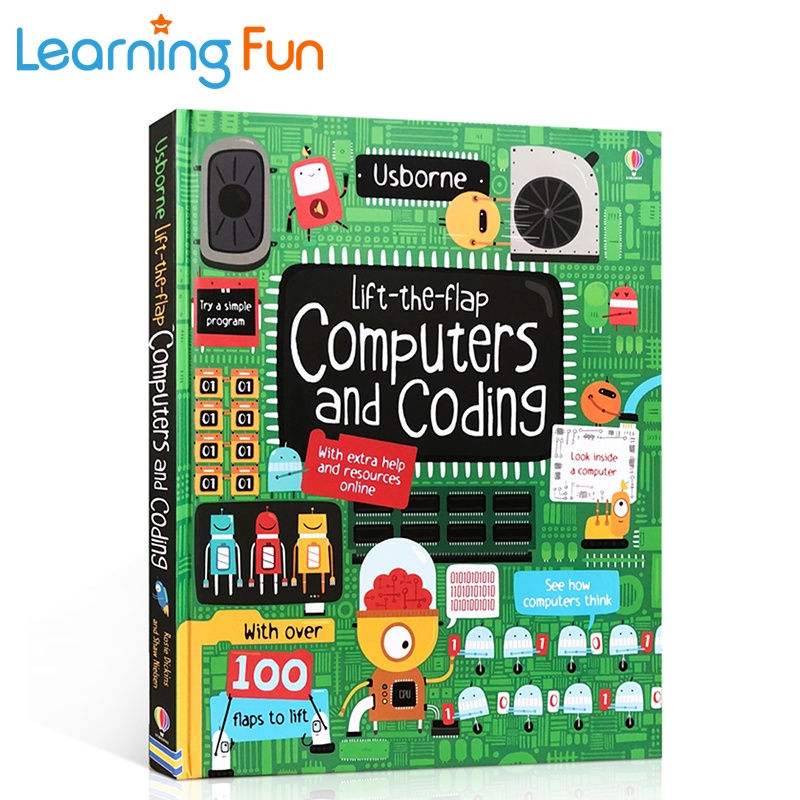 Usborne Lift The Flap Computers and Coding 3D Flap Board Book for Kids ...