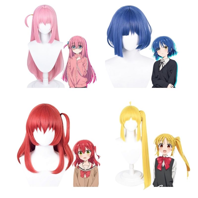 Anime Bocchi The Rock Gotou Hitori Yamada Ryo Wig Cosplay for Girls ...