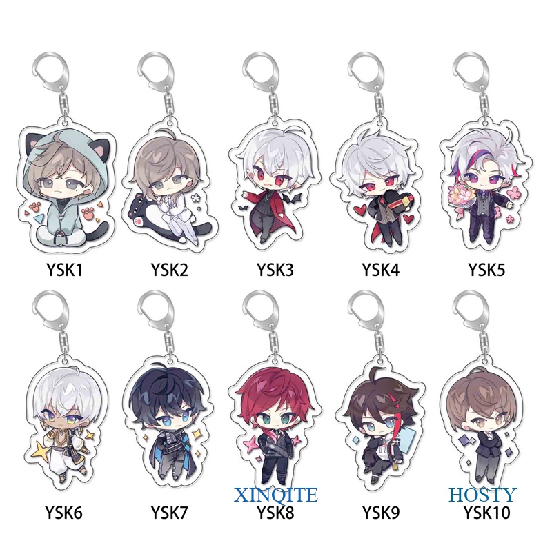 Anime Hololive Vtuber Keychains Anime Figure Pendant Gawr Gura Mori ...