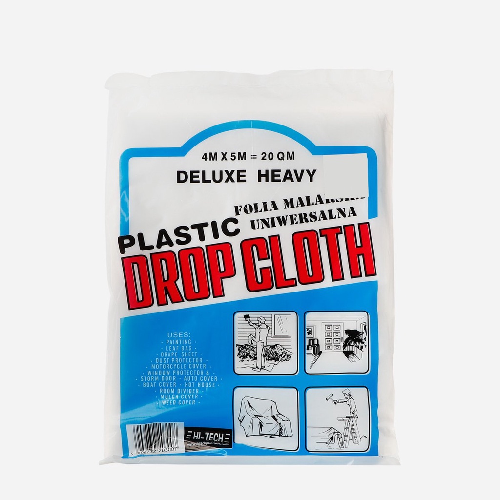 Hi-Tech Plastic Drop Cloth 4x5m | Shopee Philippines