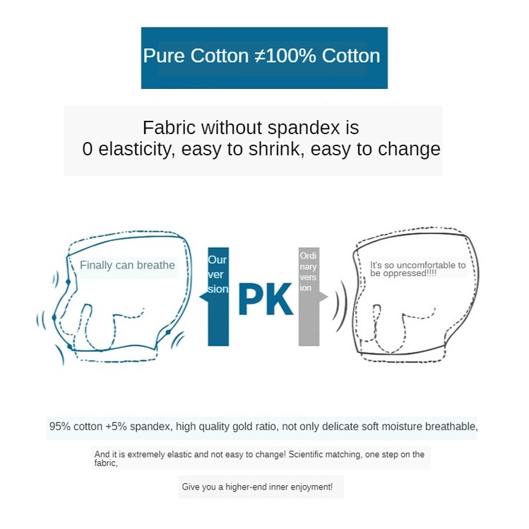 Cacti Keno Plus Size Boxer Briefs for Men High Quality Cotton Men's ...