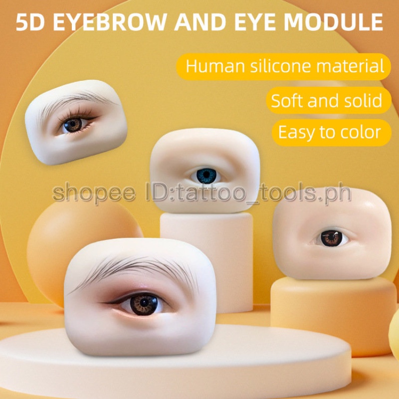 1 pair of tattooed eyebrows 5D stereo eyebrow eye module with eyes ...