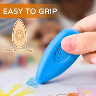 12/24 Colors/Set Crayons Drop shape Safe Non-Toxic Washable for kids ...