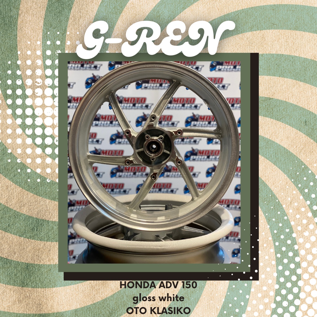 g-ren mags for honda adv 150 gloss white thailand OTO KLASIKO | Shopee ...