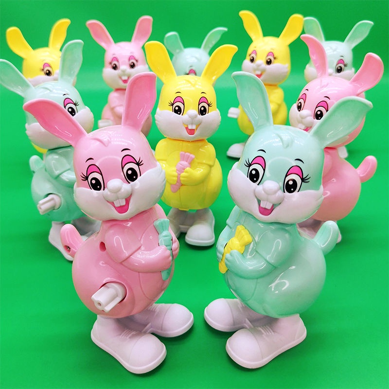 Jumping Rabbit Cute Wind Up Rabbit with Smooth Edge Clockwork Toy No ...