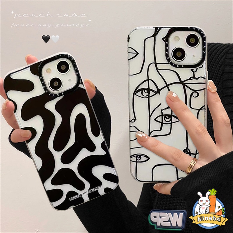 Art Abstract Face Shockproof Highlight Space Clear Soft TPU Case ...