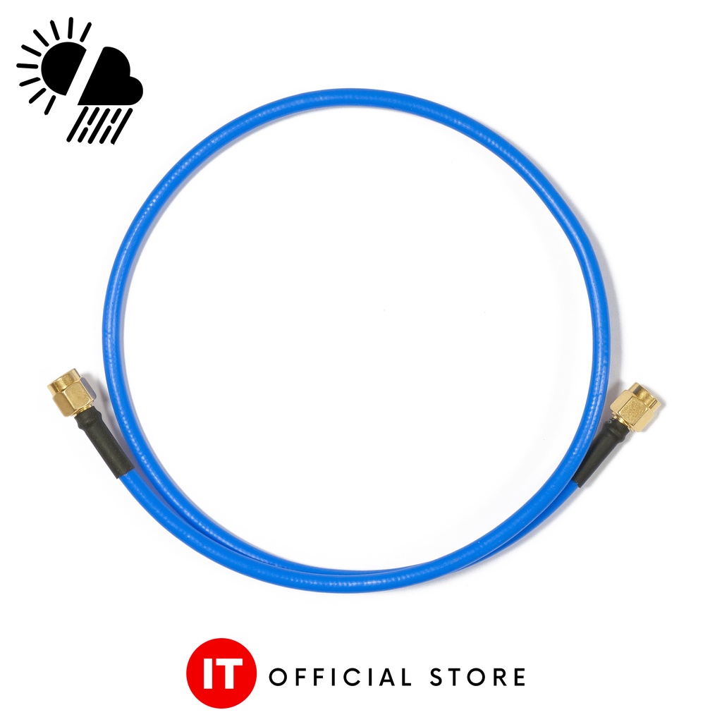 MikroTik Flexguide - 50cm RP-SMA Male to RP SMA Male Low-Loss Coax ...