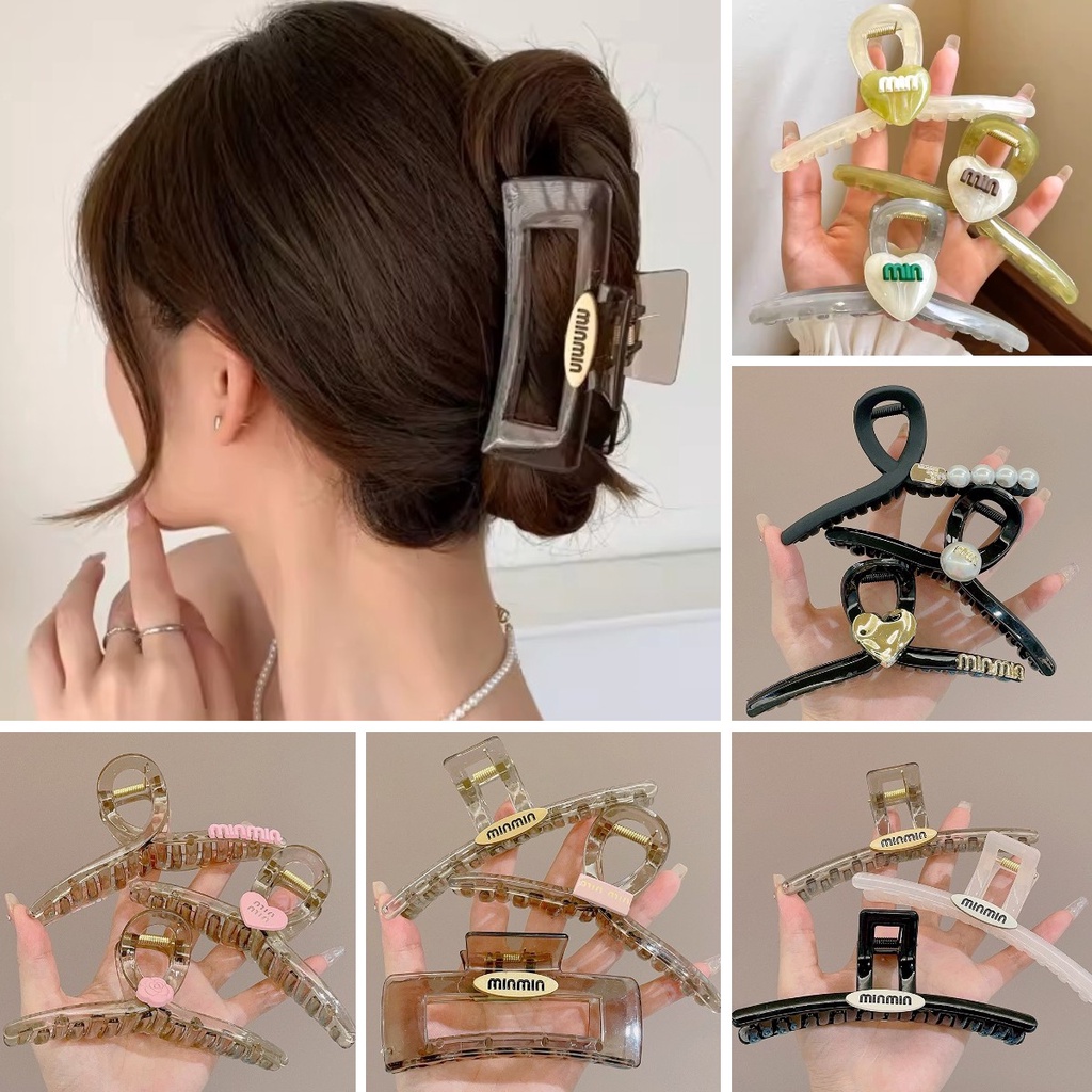 Minmin 13CM Korean Fashion Big Hair Clip for Women Oversized 13cm ...