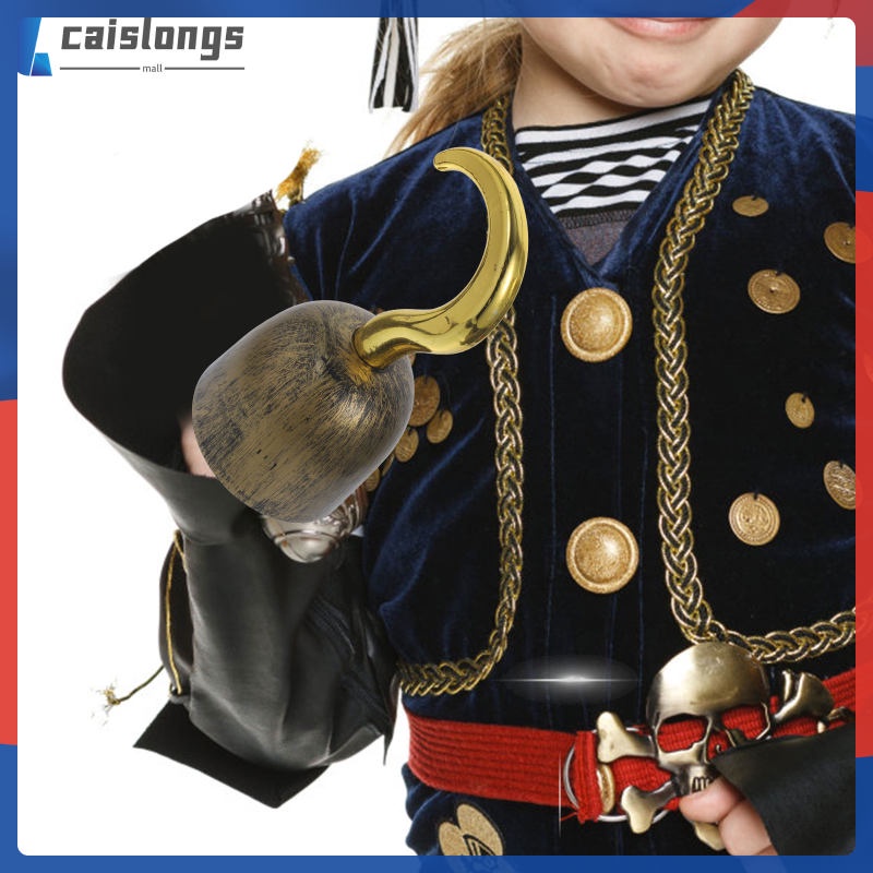 [READY STOCK] Golden Pirate Hook Outfits Cosplay Hooks Captain Hand ...