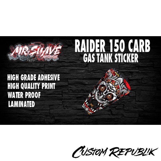 Raider 150 Carb Gas Tank Sticker (Thai Biomech) | Shopee Philippines