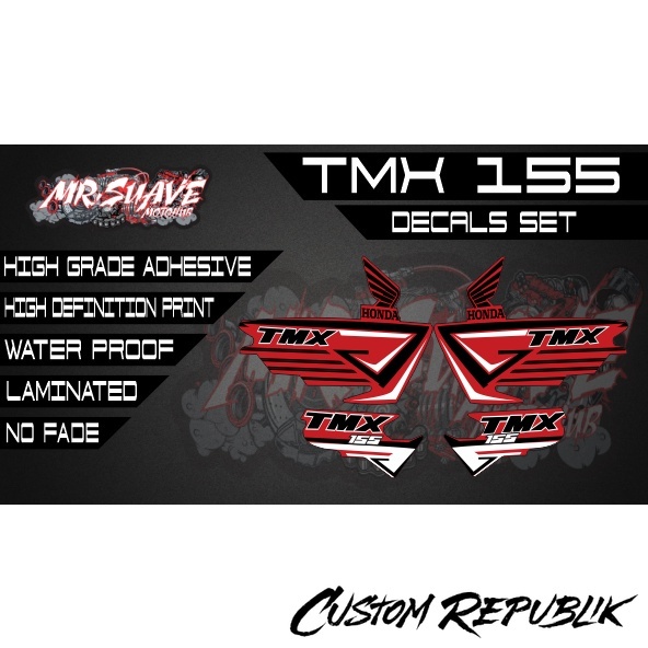 Honda Tmx 155 Stripe Decals Set | Shopee Philippines