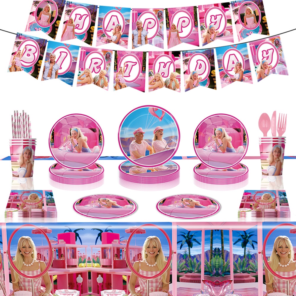 Barbie Live Action Movies Theme Girl Birthday Party Decoration Cute ...