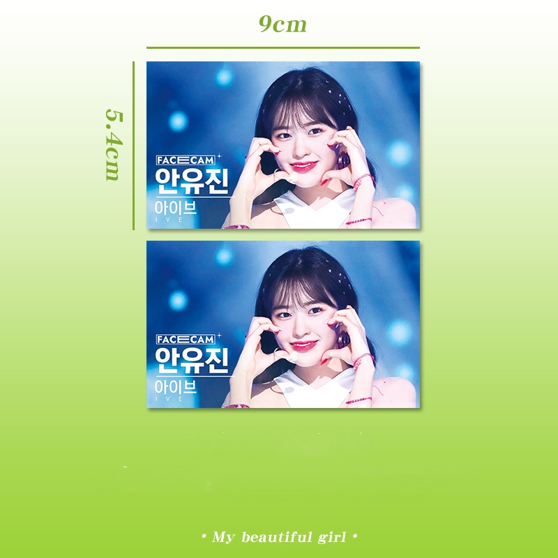 7pcs/set IVE FANCAM Photo Cover Stage Photocards WONYOUNG REI LIZ YUJIN GAEUL LEESEO Lomo Cards ...