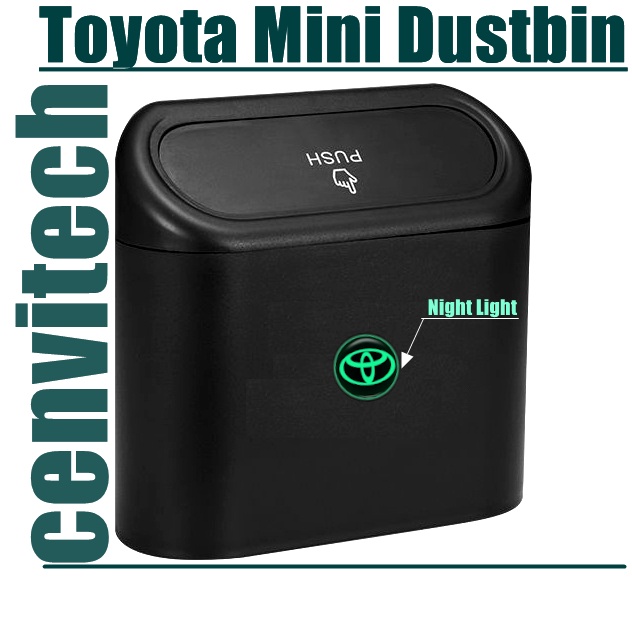 Night Light Toyota Logo Mini Dustbin Kereta Tong Sampah for Toyota ...