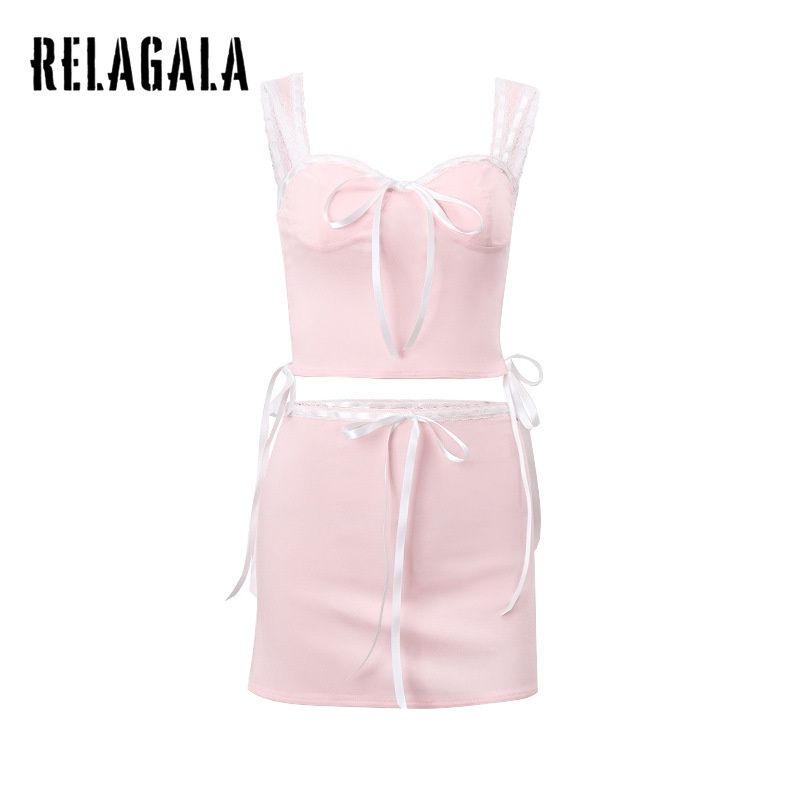 Relagala Womens 2023 New Casual Simple Solid Color Sexy Exposed Navel