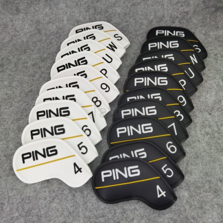 PING Branded New Golf Club Iron Headcover (4,5,6,7,,8,9,P,U,W,S) Pu ...