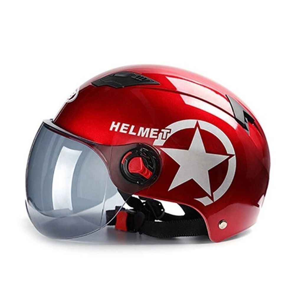 HOUSE.H Aidy Nut Shell Half Face Helmet with Visor | Shopee Philippines