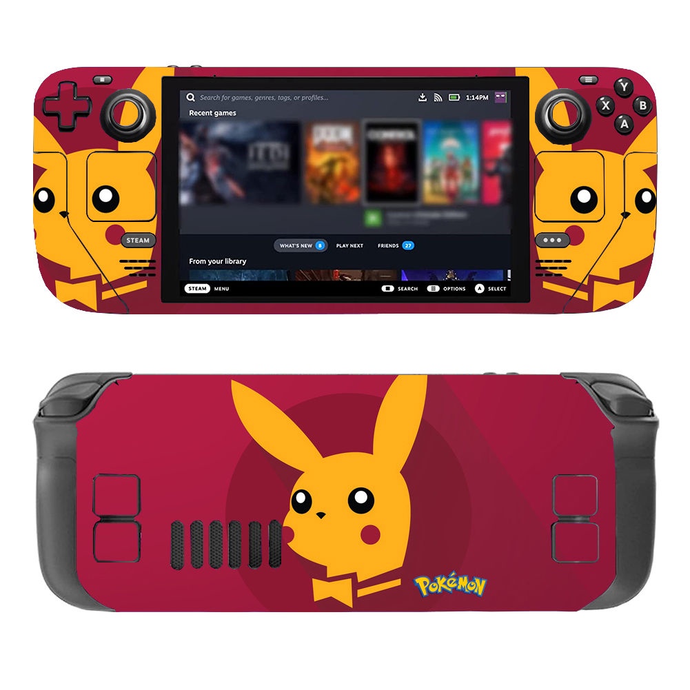Pokemon Steam Deck Skin Decal Stickers Protector Skins Pokemon Pikachu ...