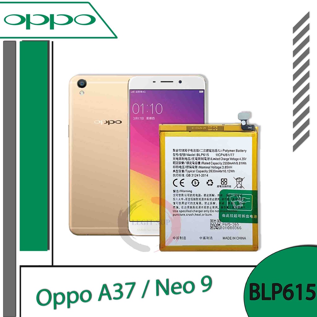 Original OPPO A37, Neo 9 Battery , Model: BLP615 (2550mAh) | Shopee ...