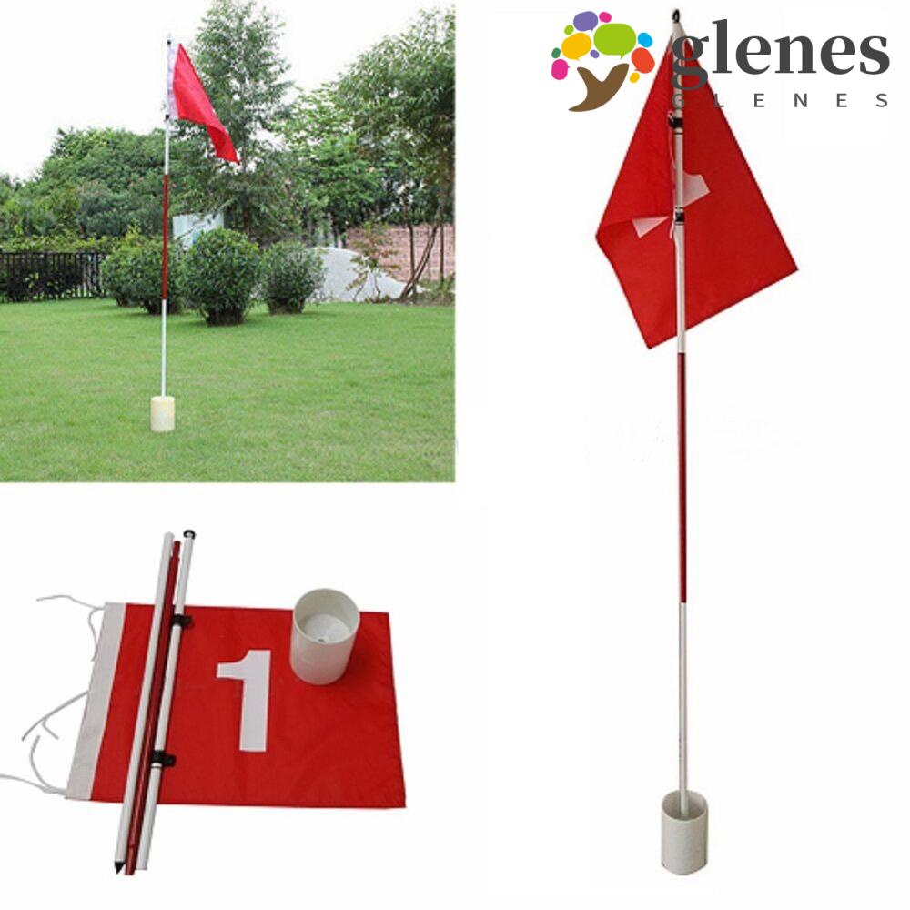 GLENES Golf Hole Pole Cup For Golfer Golf Gift Pin Flag Stick Backyard ...