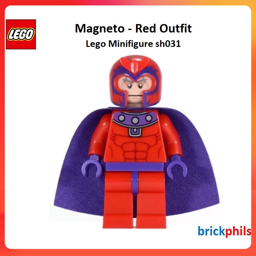 Lego Minifigure sh031 Magneto - Red Outfit | Shopee Philippines