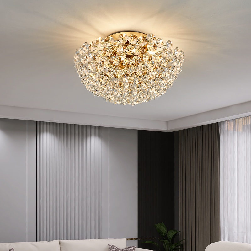 Modern Crystal Ceiling Lamp Living Room Bedroom Dining Entrance Aisle ...