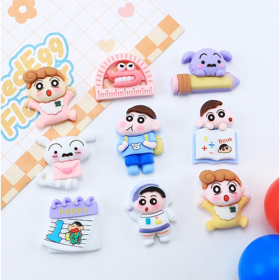 DIY charms big size shin chan by piece shin #1 #2 #3 #4 #5 #6 | Shopee ...