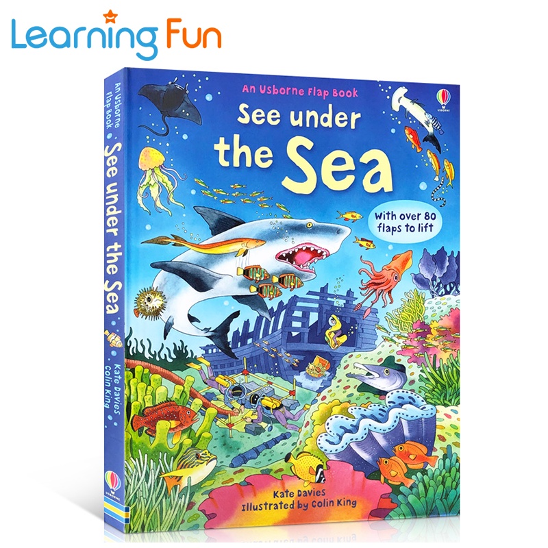 Usborne See Under The Sea Montessori 3D Flap English Picture Book for ...
