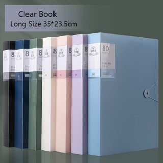 Clear Book Long/A4 File Organizer Folder Long Clear File Folder ...