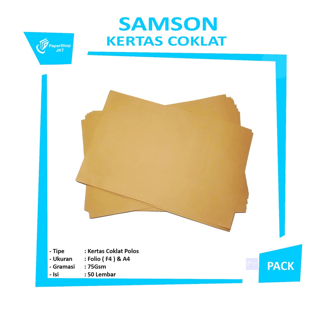 Samson - F4 & A4 Brown Paper- Pack | Shopee Philippines