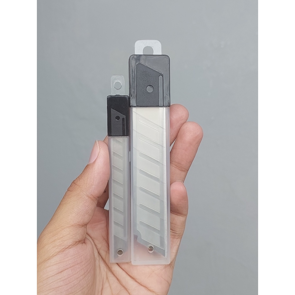 Browns 10 PCS Cutter Blade Refill Sharp Blades with Safety Tube Storage ...