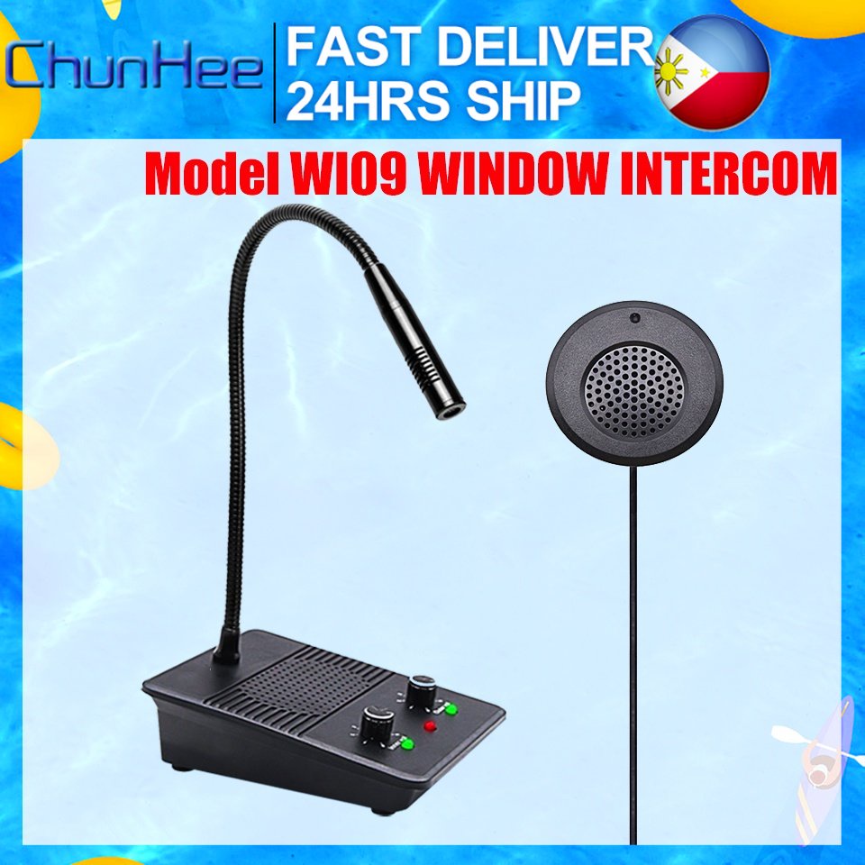 Chunhee Window Speaker with Microphone Intercom System for Office Bank ...