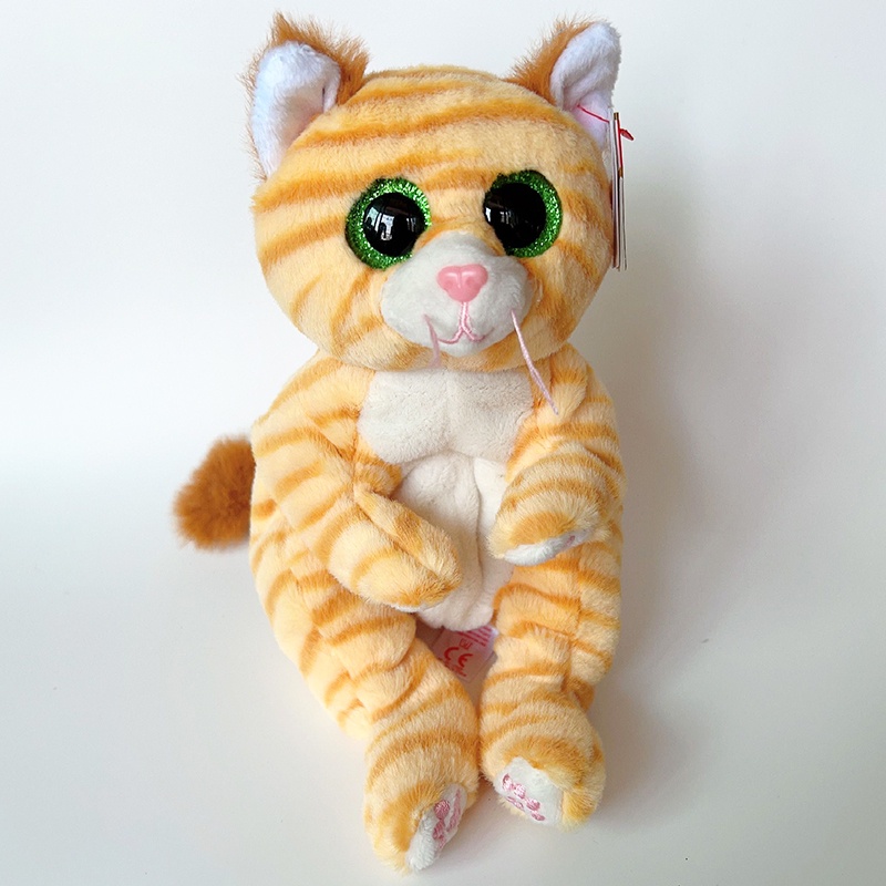 15cm Ty Beanie Babies Orange Cat Tig Tiger monkey bear and dog plush ...