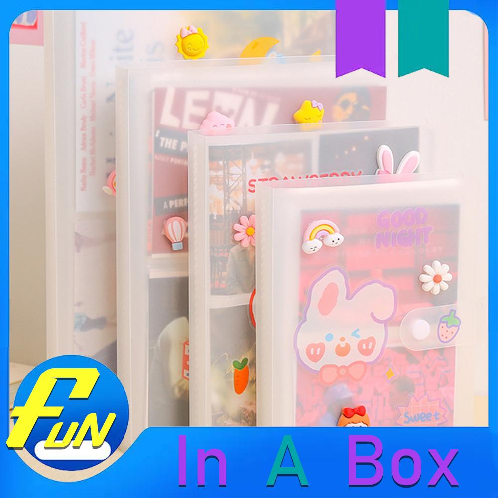 160 Grids Frosted Interstitial Photo Album Photocards Postcard Storage ...