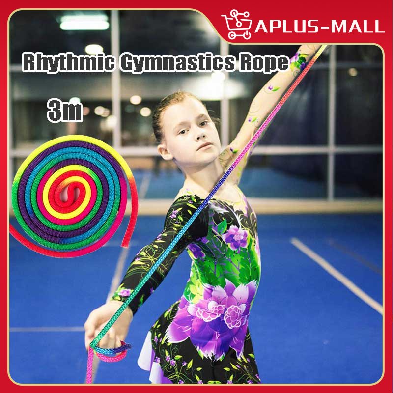 3M Gymnastics Sports Rope / Rainbow Rhythmic Gymnastics Rope | Shopee ...