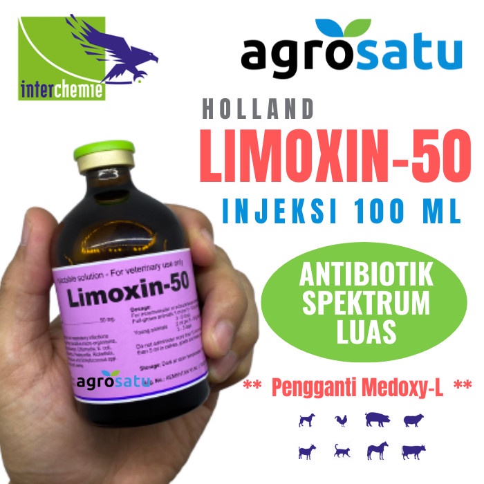 Limoxin 50 contains 100 ML Broad Spectrum Antibiotic Medicine for Cats ...