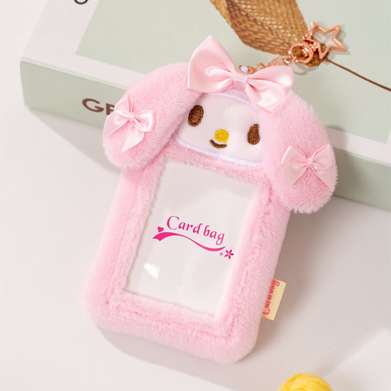 Sanrio Photo Card Holders Cute Anime Hello Kitty Kuromi Pochacco Soft ...