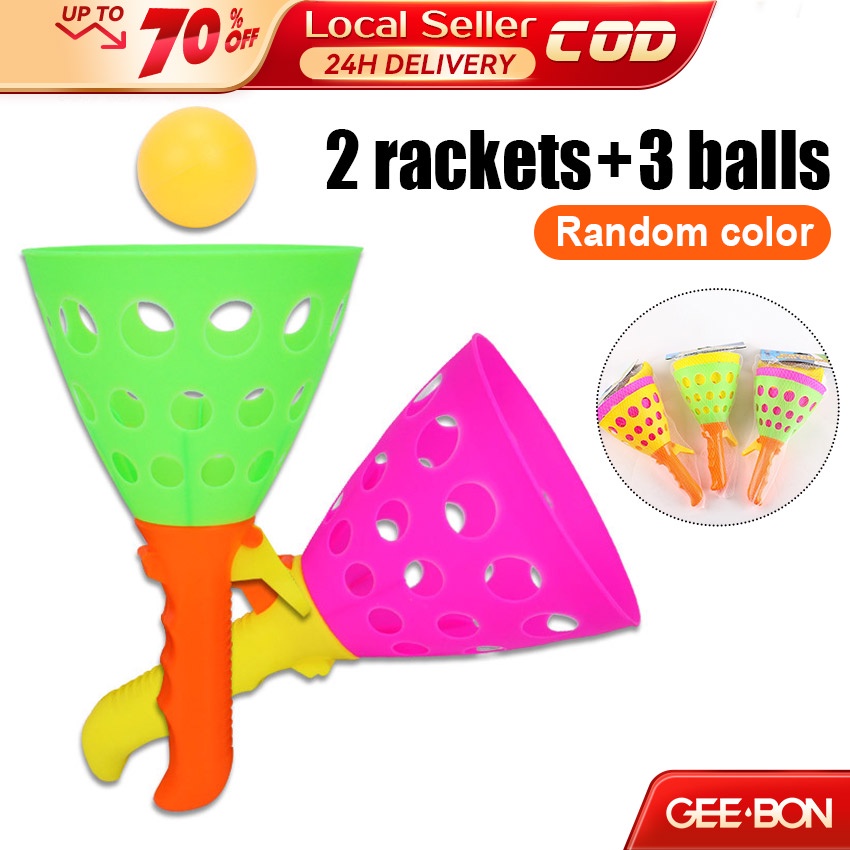 GEEBON Toss Ball Toy Launch Catch Outdoor Bouncing Capture Launcher ...