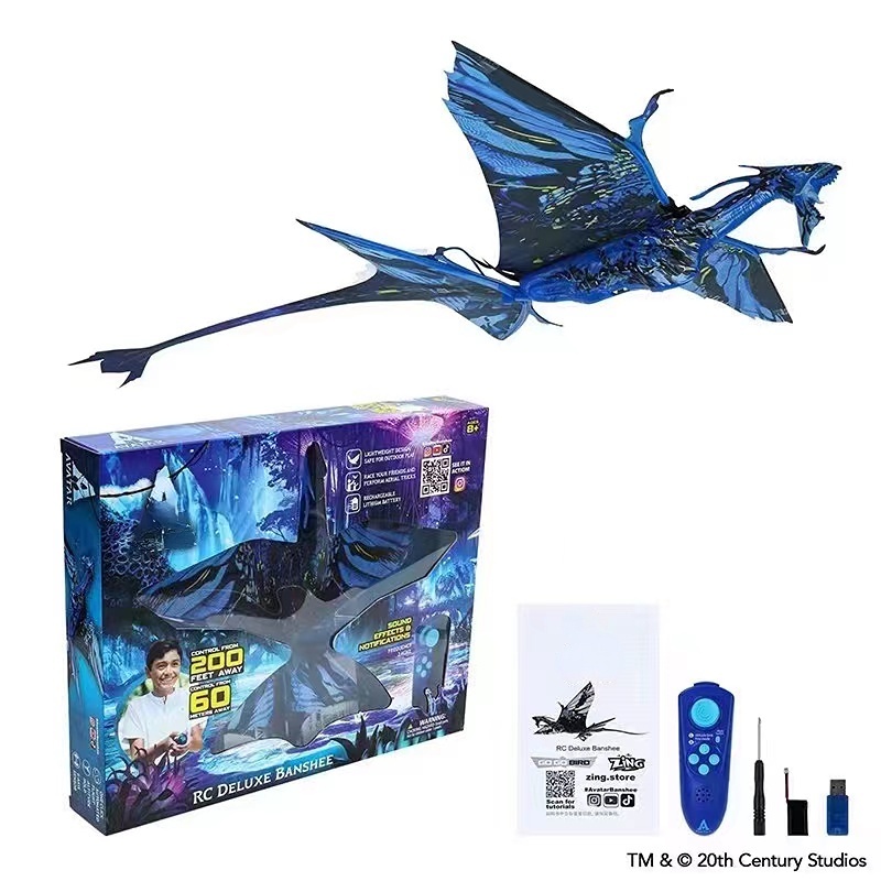 New Go Go Bird Remote Control Flying Dragon Pterosaur Toys Mini RC ...