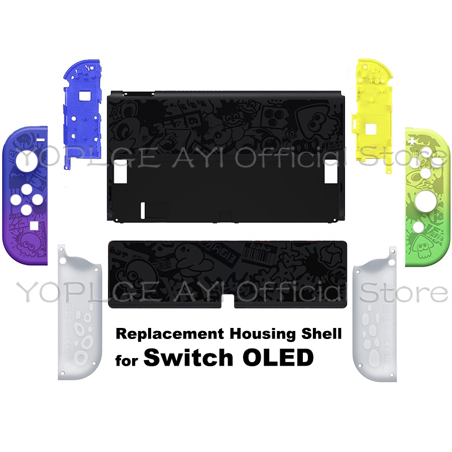 Limited Edition Switch OLED DIY Replacement Shell Back Plate + Joycon ...