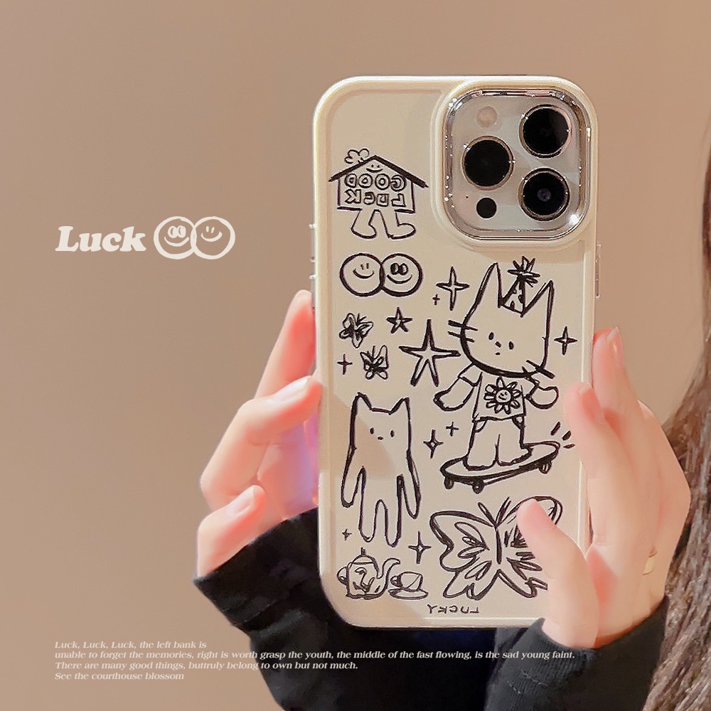 Line cat drop proof phone case tpu silicone for apple iphone 11 12 13 ...