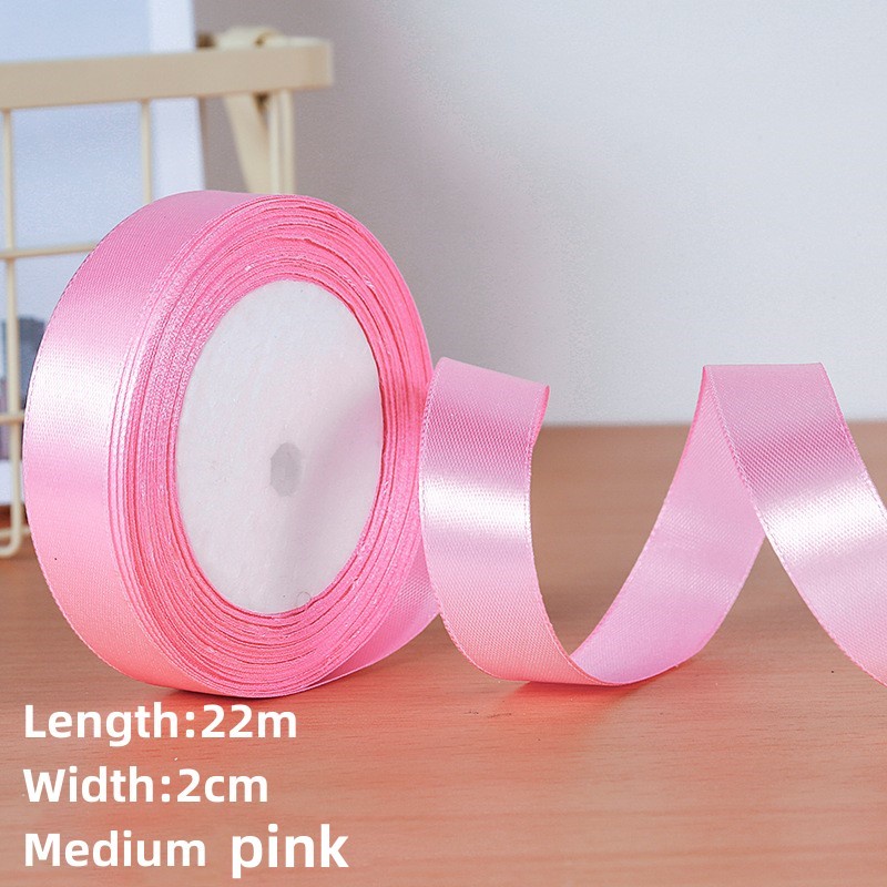 (2cm/25 yards/roll) Satin Ribbon Wholesale Gift Packing Christmas ...